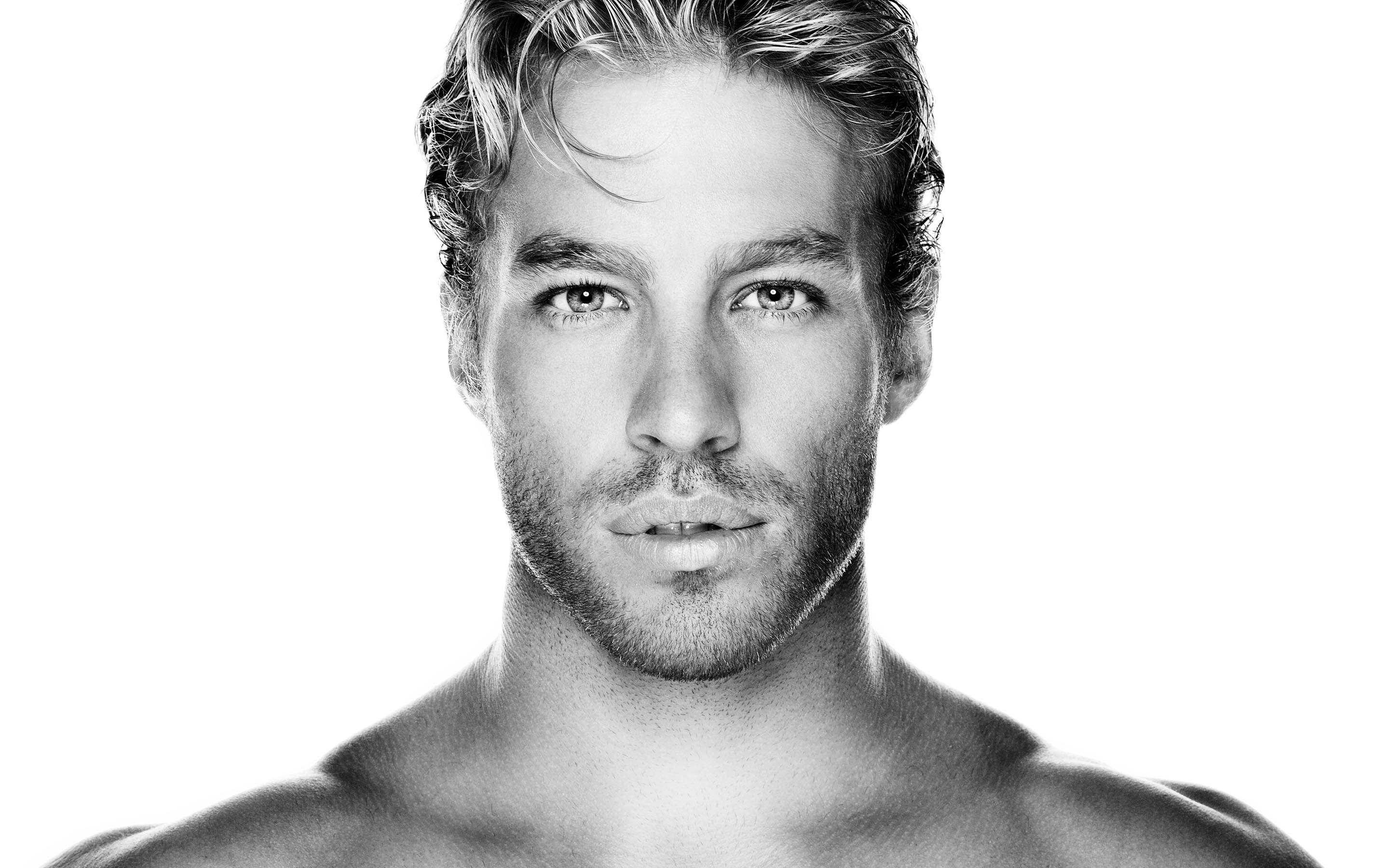 Male Face White Background- WallpaperUse