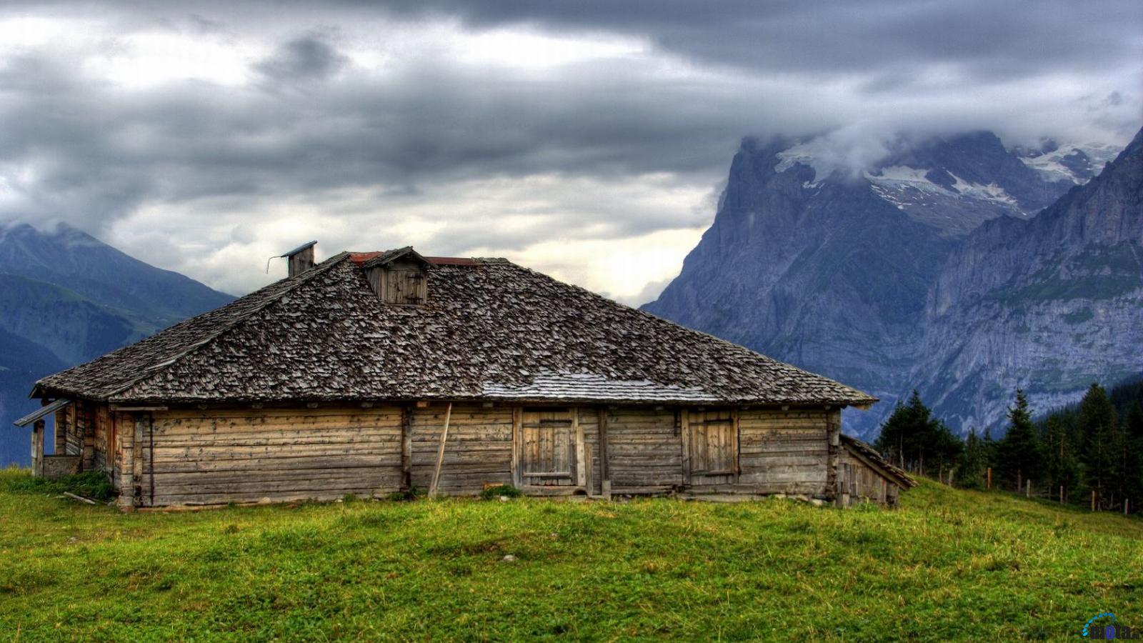 old house wallpaper,mountain,mountainous landforms,nature,highland ...
