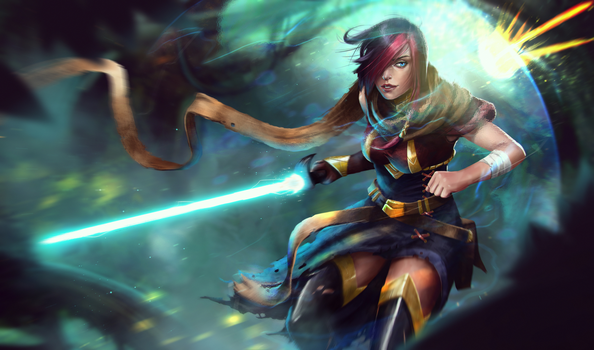 wallpaper fiora,cg artwork,illustration,fictional character,anime,games ...