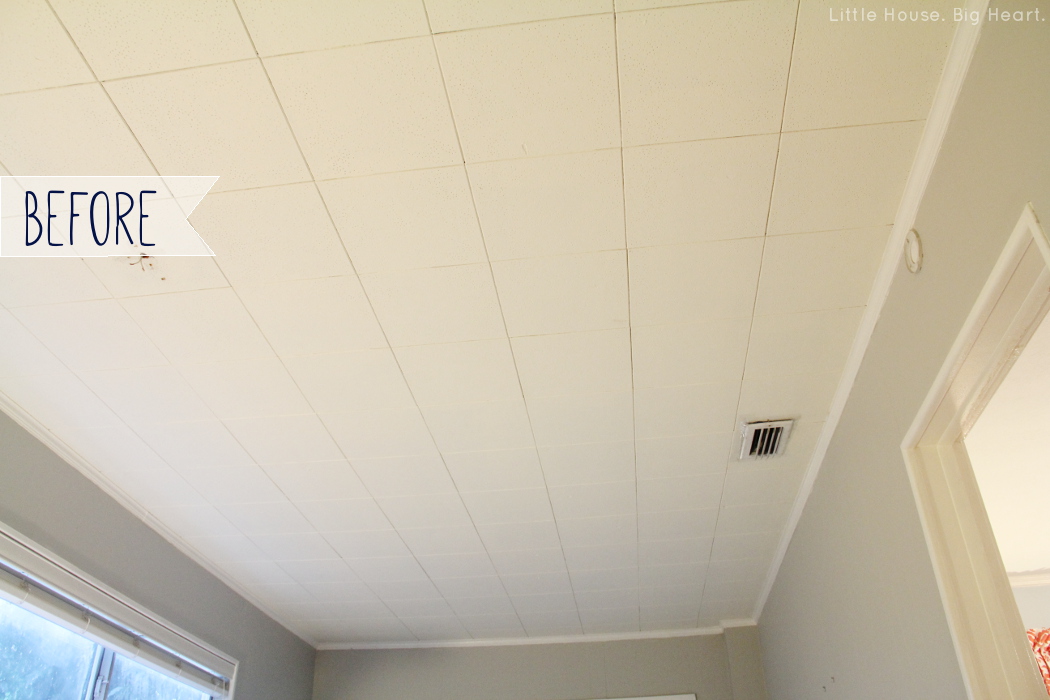 Take Acoustic Ceiling Tiles For Example Theyre Ugly - Over Drop Ceiling ...