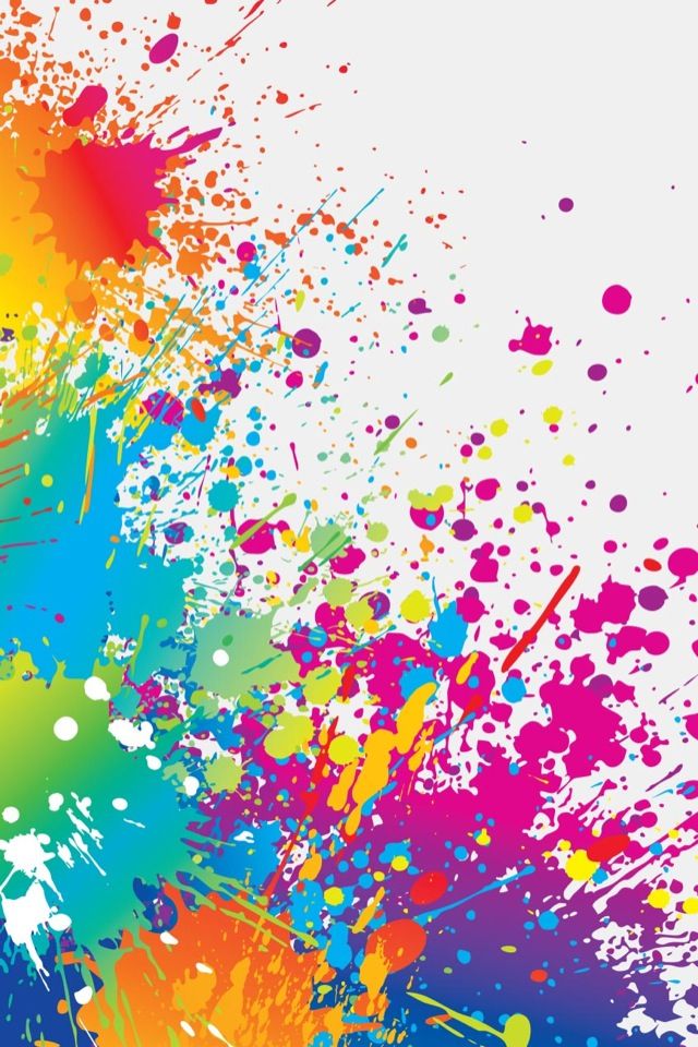 Cute Paint Splatter Background- WallpaperUse