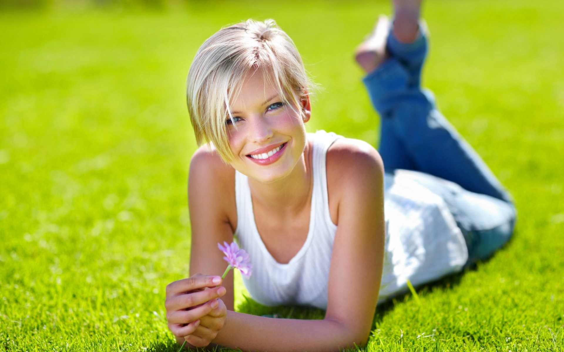beautiful smile wallpapers,people in nature,grass,facial expression ...