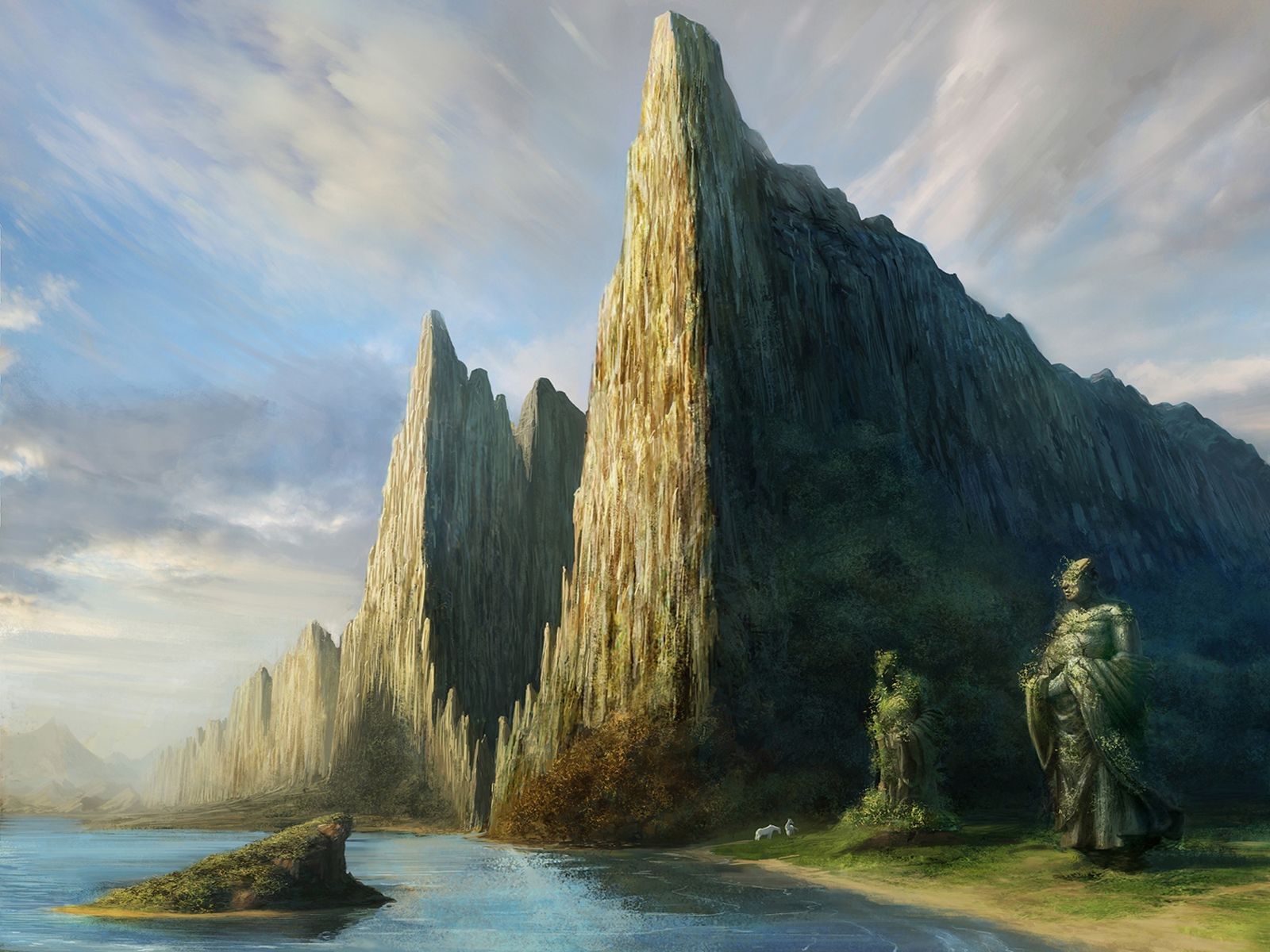 340826 Title Fantasy Landscape Wallpaper - Fantasy Landscape Cliff ...
