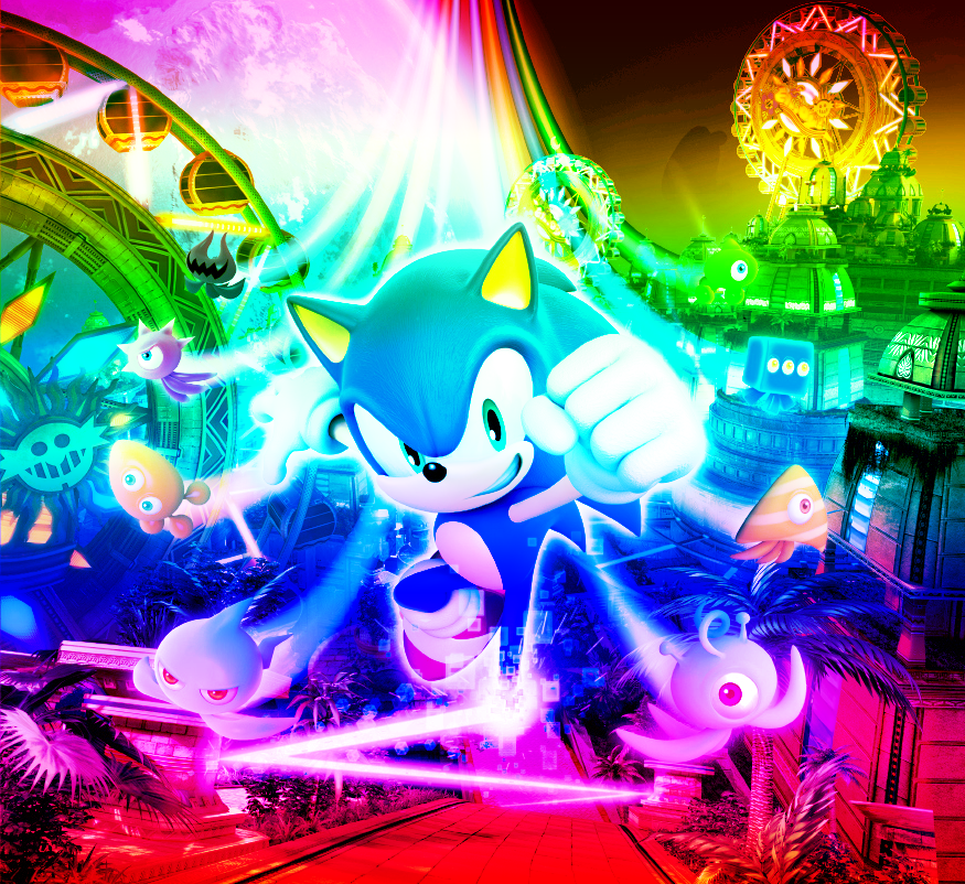 sonic colors wallpaper,light,graphic design,cg artwork,illustration ...