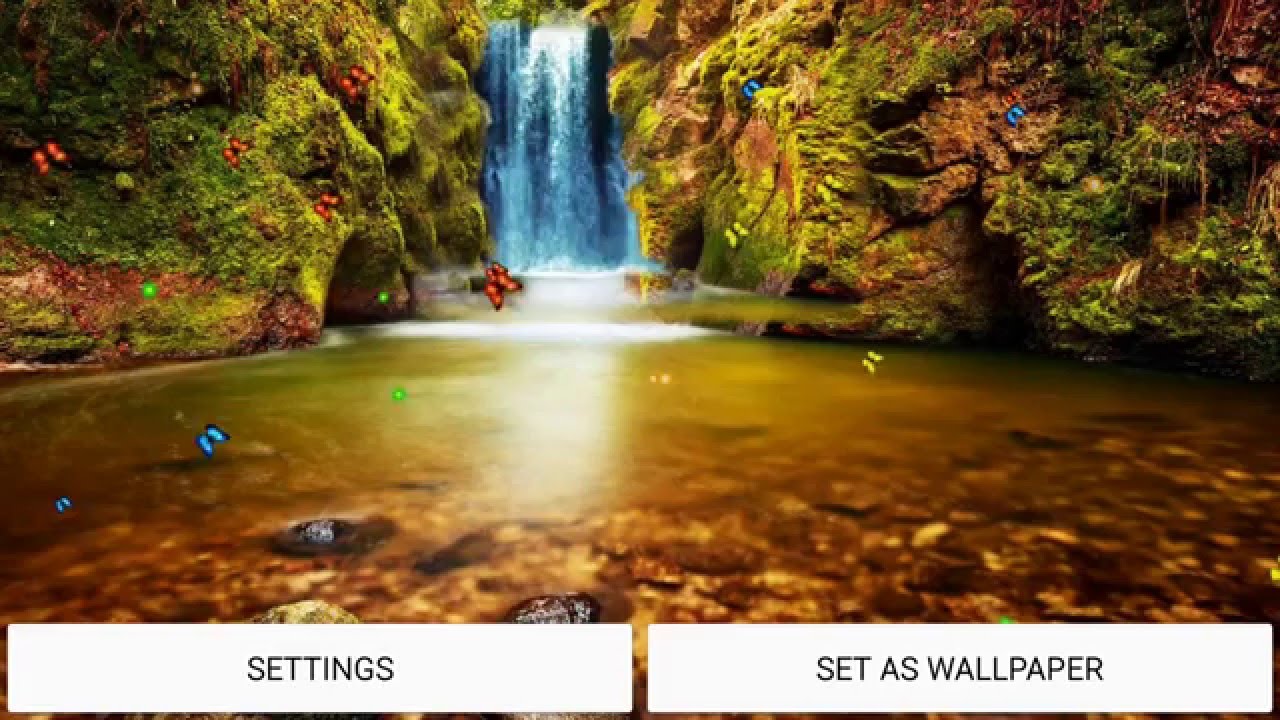 3d Jungle Waterfall Live- WallpaperUse