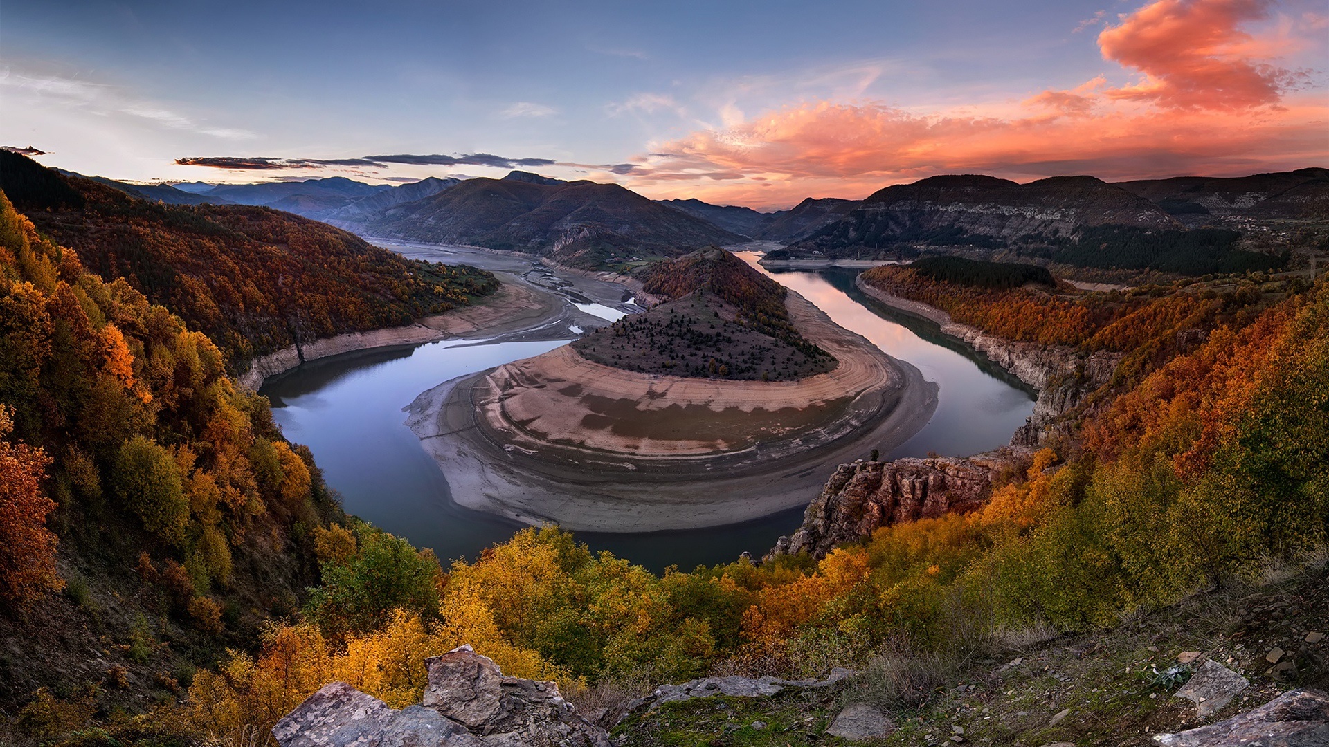 Arda River Bend, Madzharovo, Eastern Rhodope Mountains, - Arda River ...