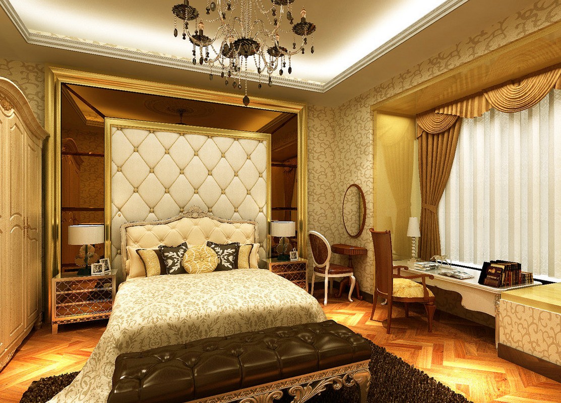 Luxury House Interior Bedroom- WallpaperUse