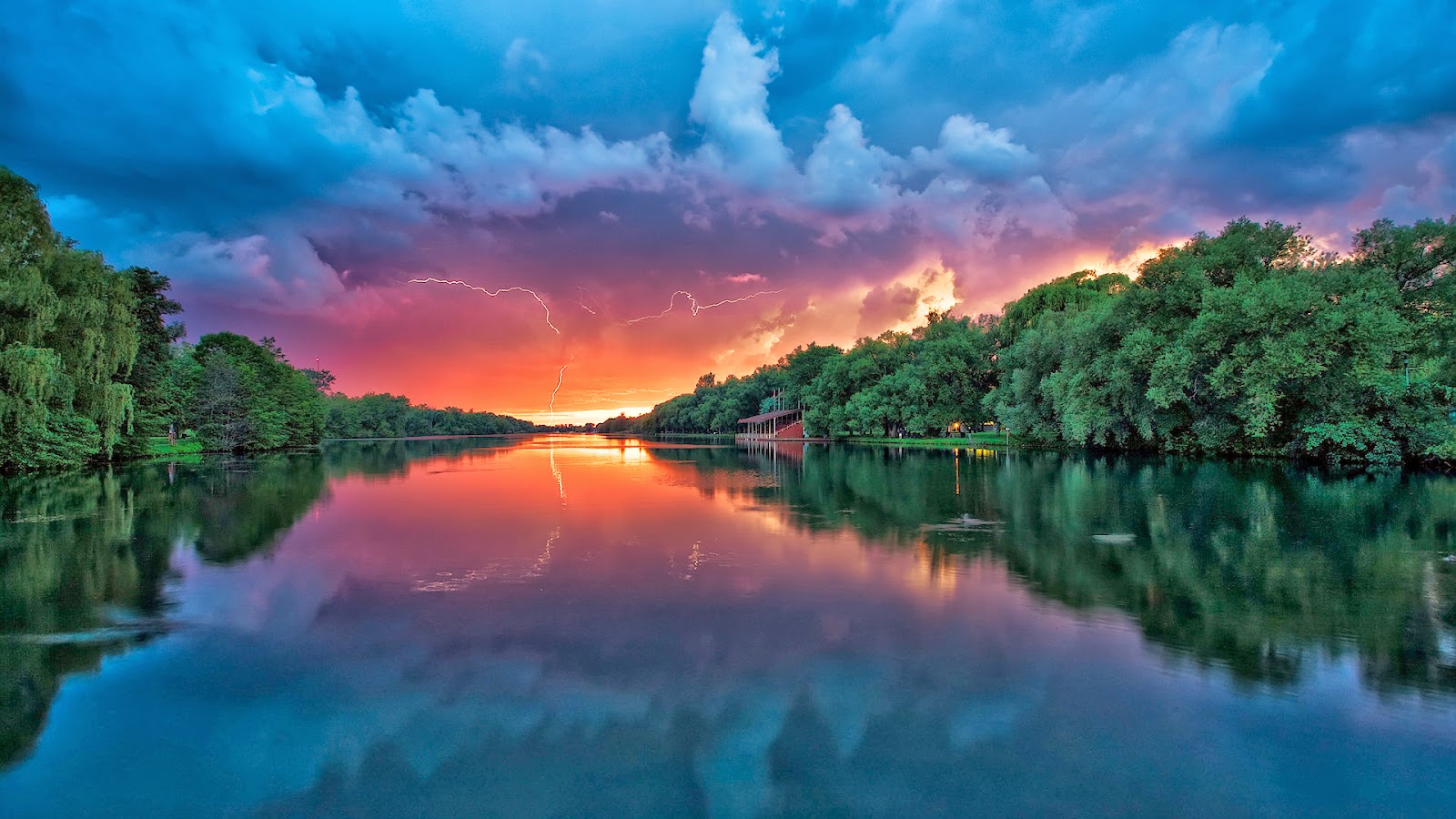 poze wallpaper hd,sky,natural landscape,nature,reflection,water ...