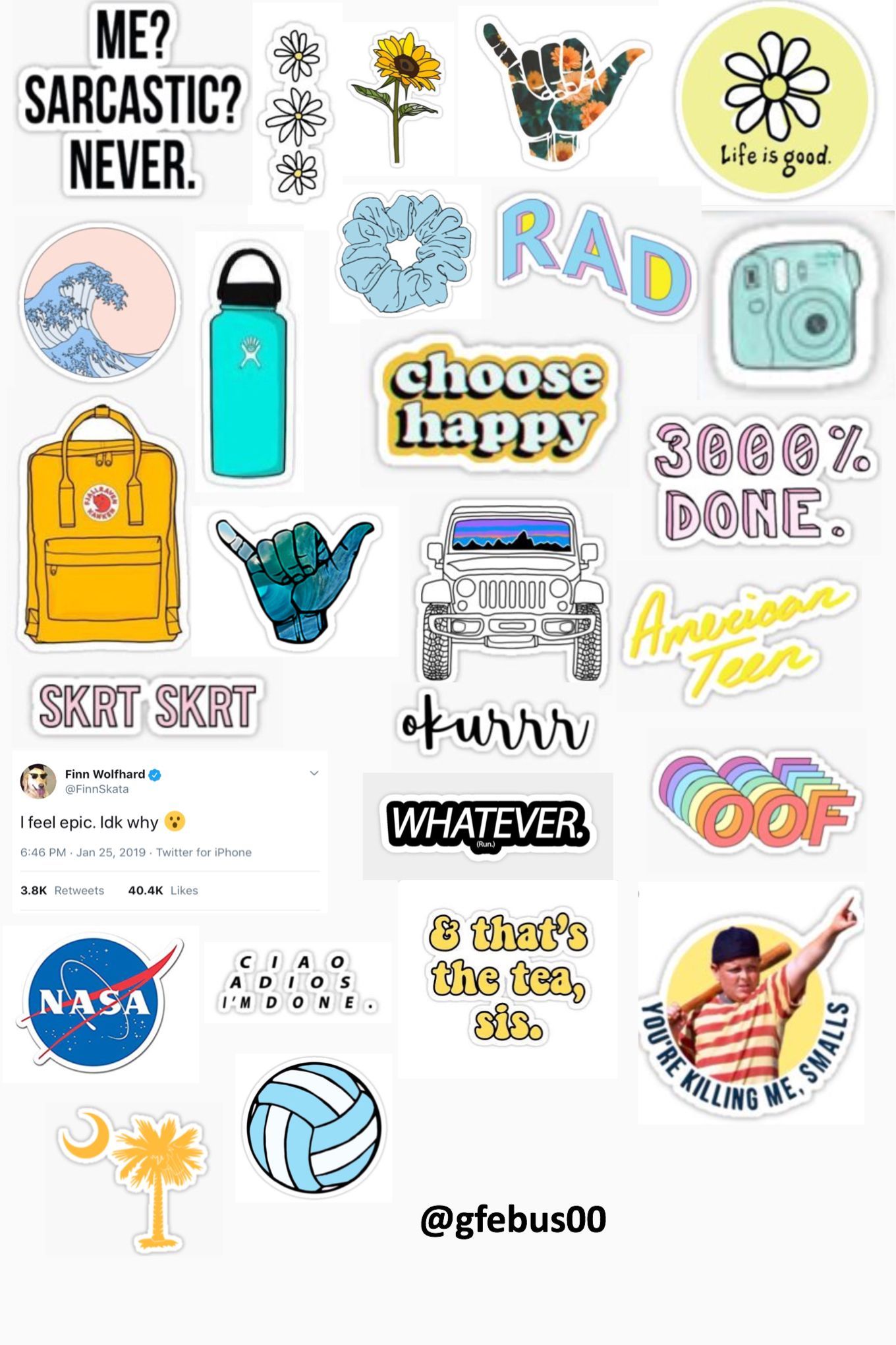 Aesthetic Stickers For Phone Case- WallpaperUse