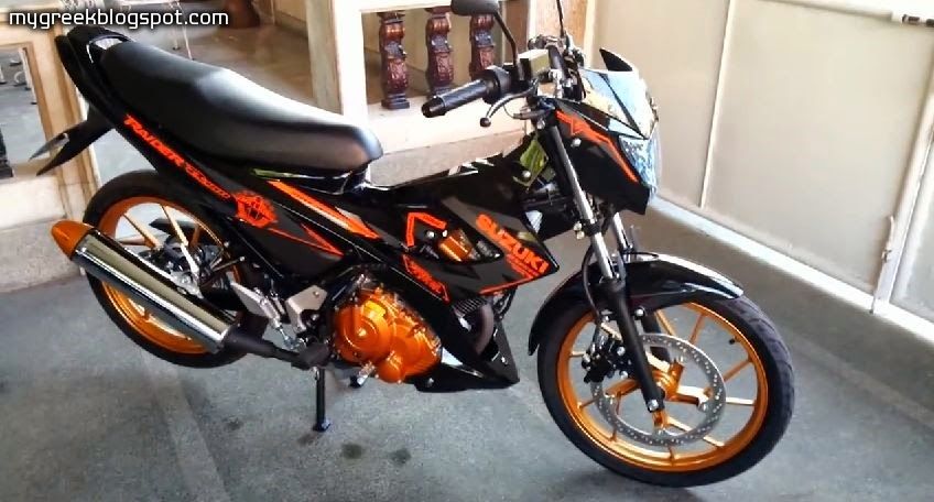 Suzuki Raider 150 Orange- WallpaperUse