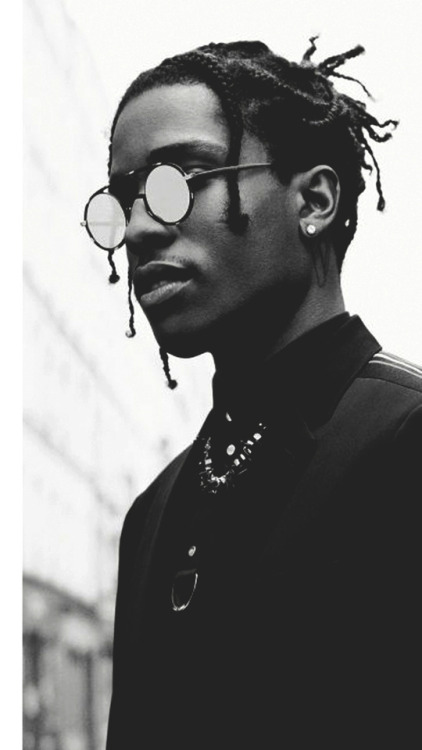asap rocky iphone wallpaper,eyewear,glasses,audio equipment,black and ...