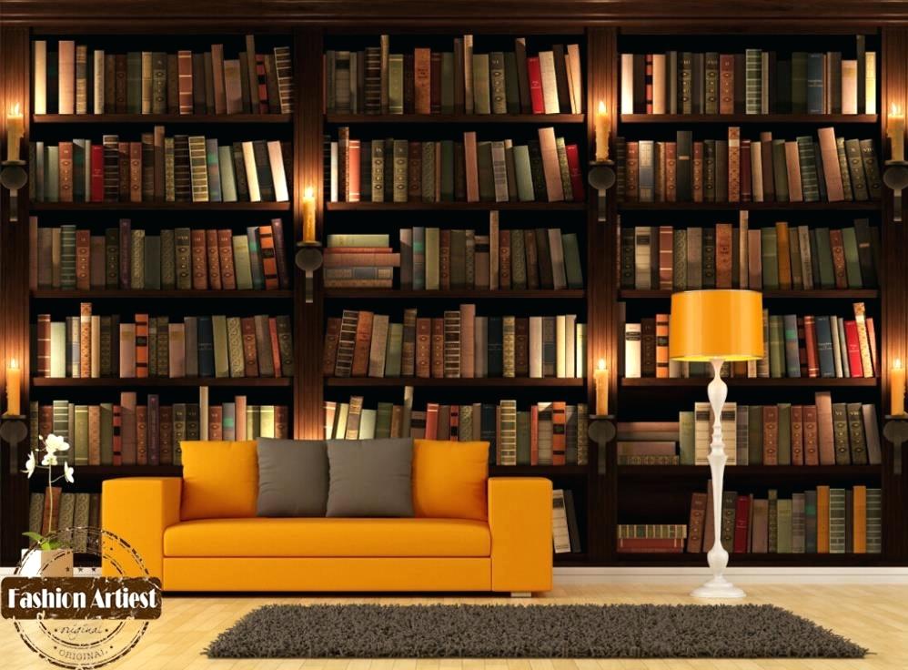 Bookcase Wallpaper Designs - Library Room Background- WallpaperUse