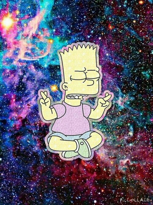 Trippy Stoner Bart Simpson- WallpaperUse