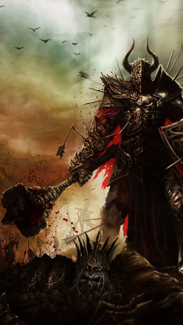 crusader wallpaper,cg artwork,demon,fictional character,illustration ...