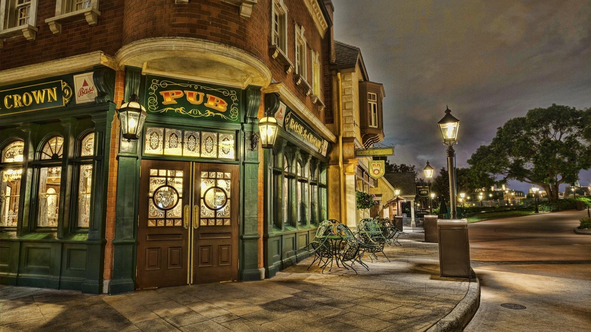 pub wallpaper,building,town,architecture,city,street (#89157 ...