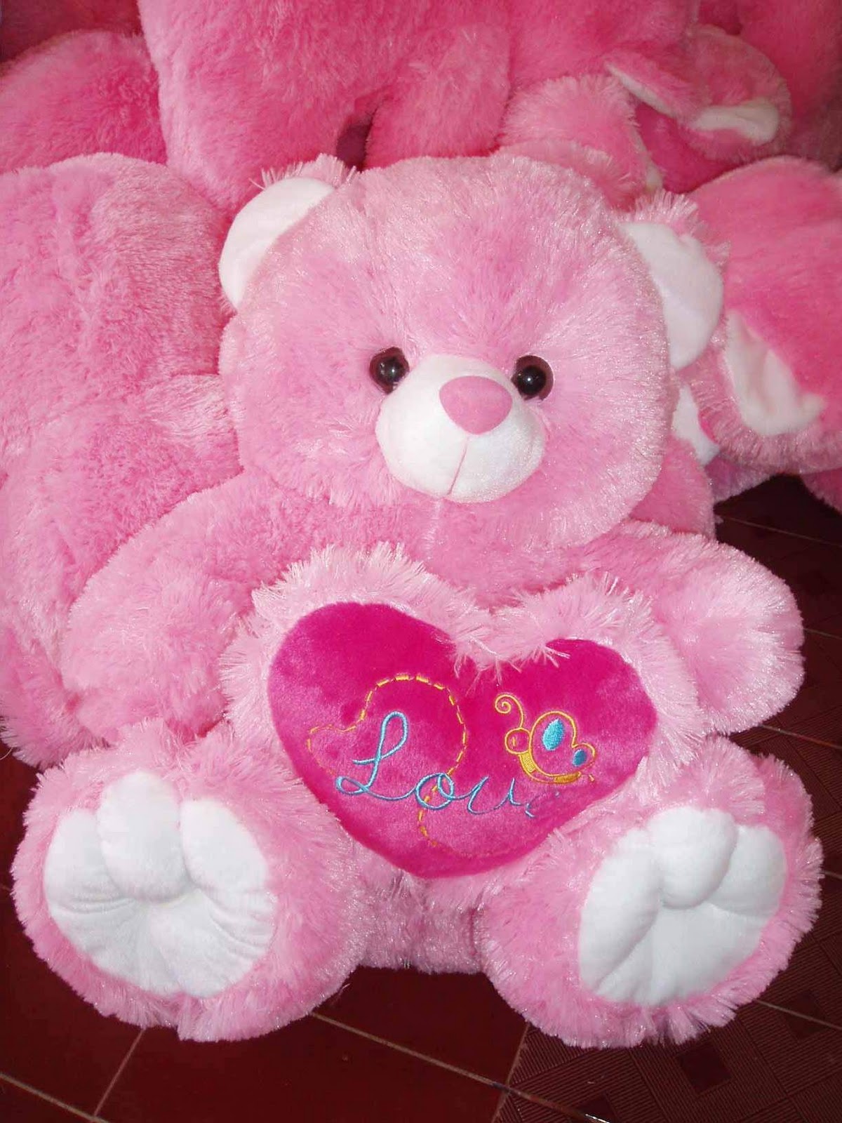 wallpaper bonek,stuffed toy,teddy bear,pink,plush,toy (#89758 ...