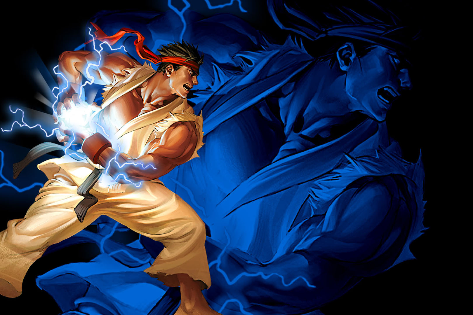 Ken Fireball - Hadouken Ryu Street Fighter- WallpaperUse