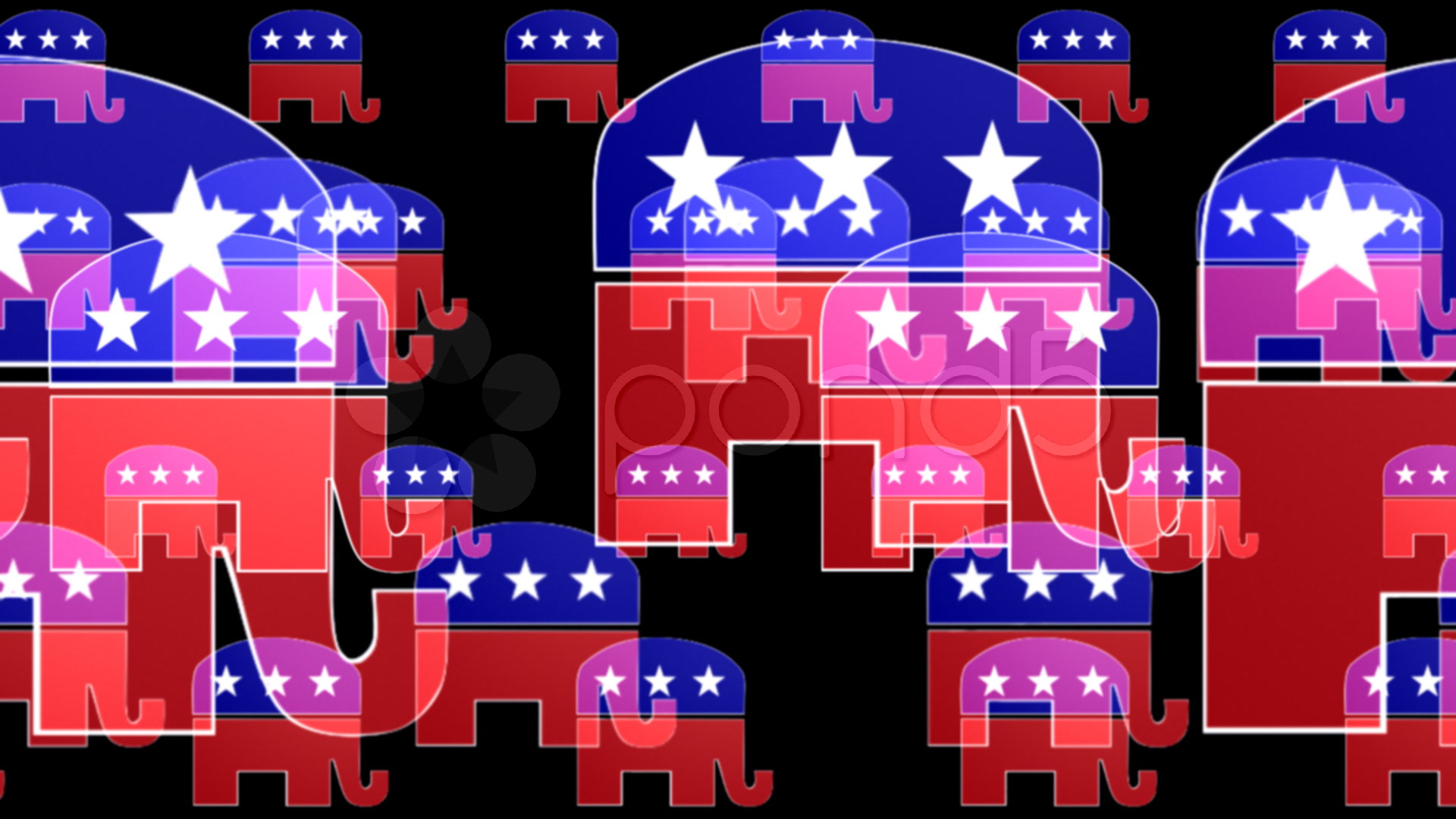 Republican Symbol Looping Animated Background Stock - Illustration ...