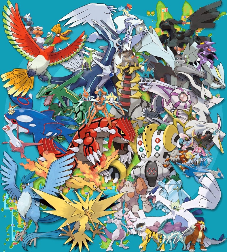 all legendary pokemon wallpaper,illustration,fictional character,art ...