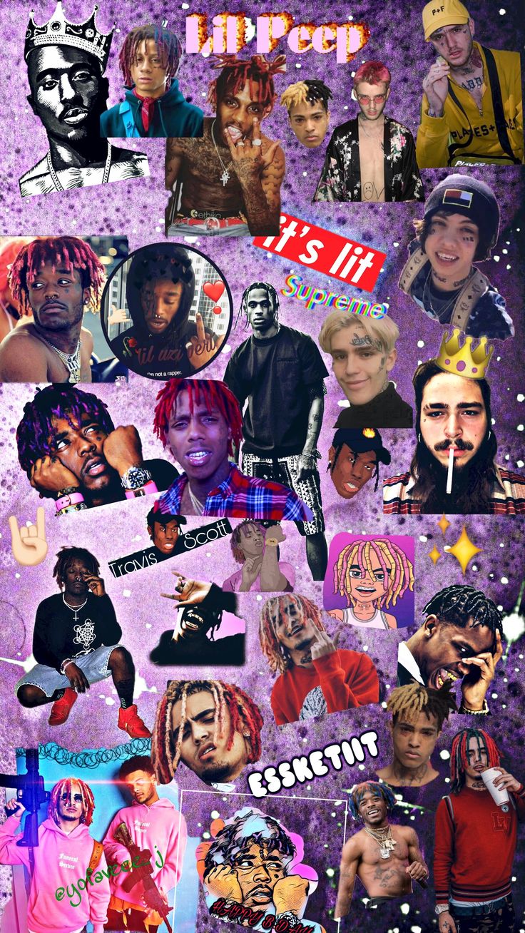 Lil Uzi Vert Collage- WallpaperUse