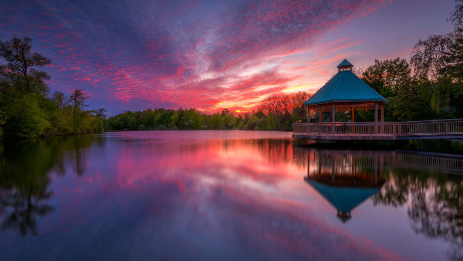 Sunset In Canada Landscape- WallpaperUse