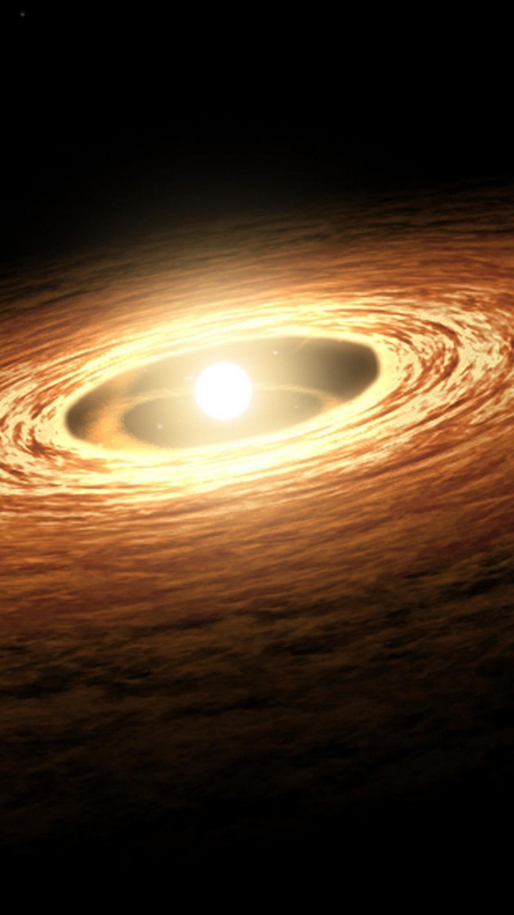 Galaxy Iphone Wallpaper - T Tauri Star Gif- WallpaperUse