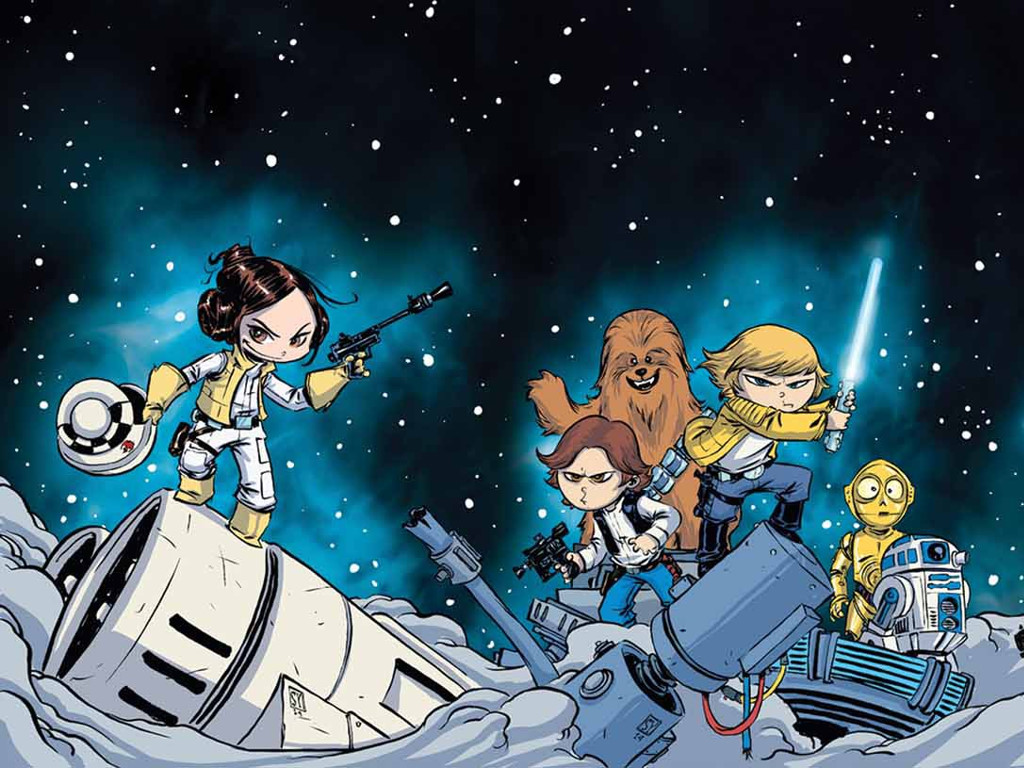 Star Wars Cartoon Characters Wallpaper