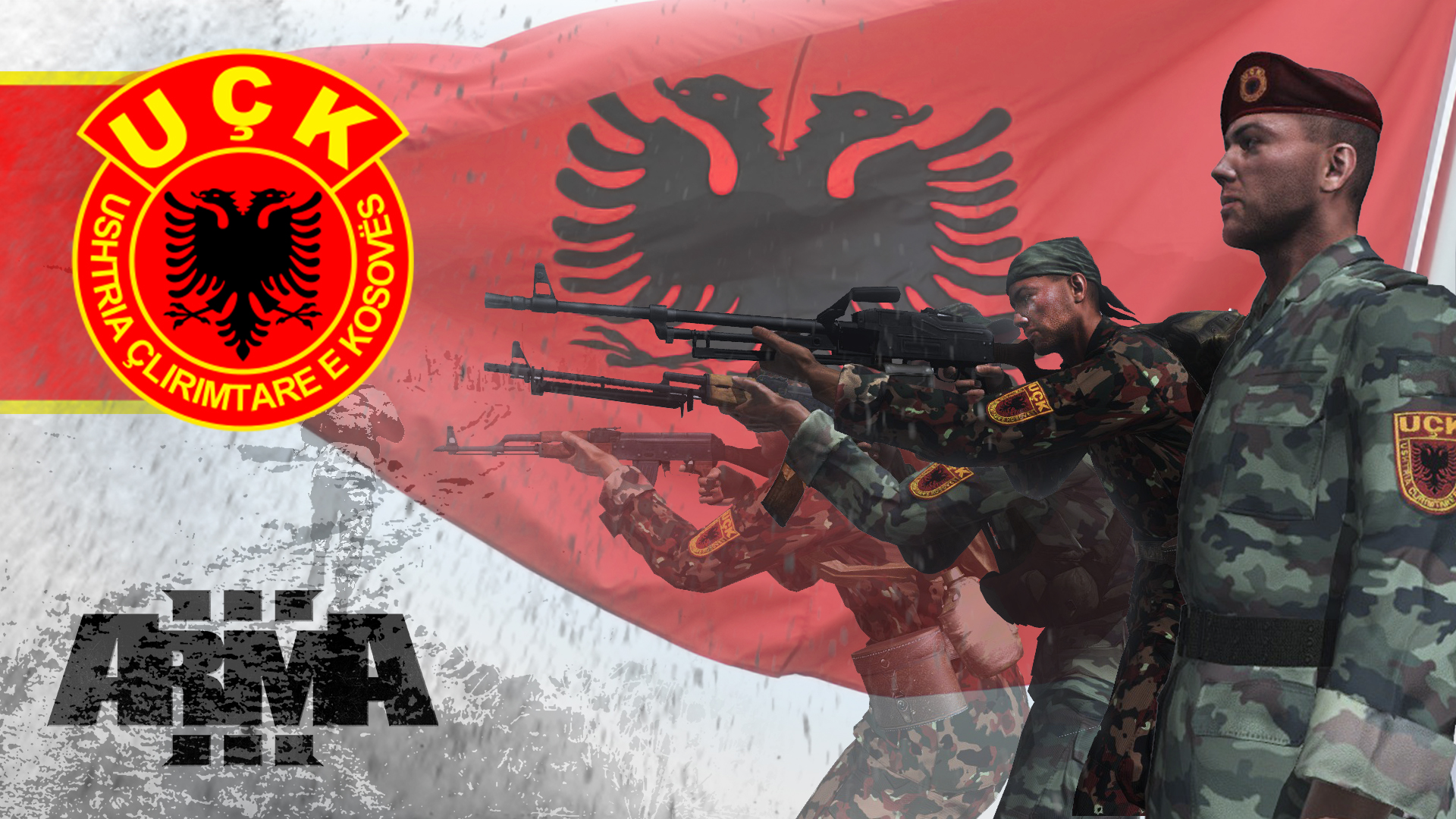 Kosovo Liberation Army Logo- WallpaperUse