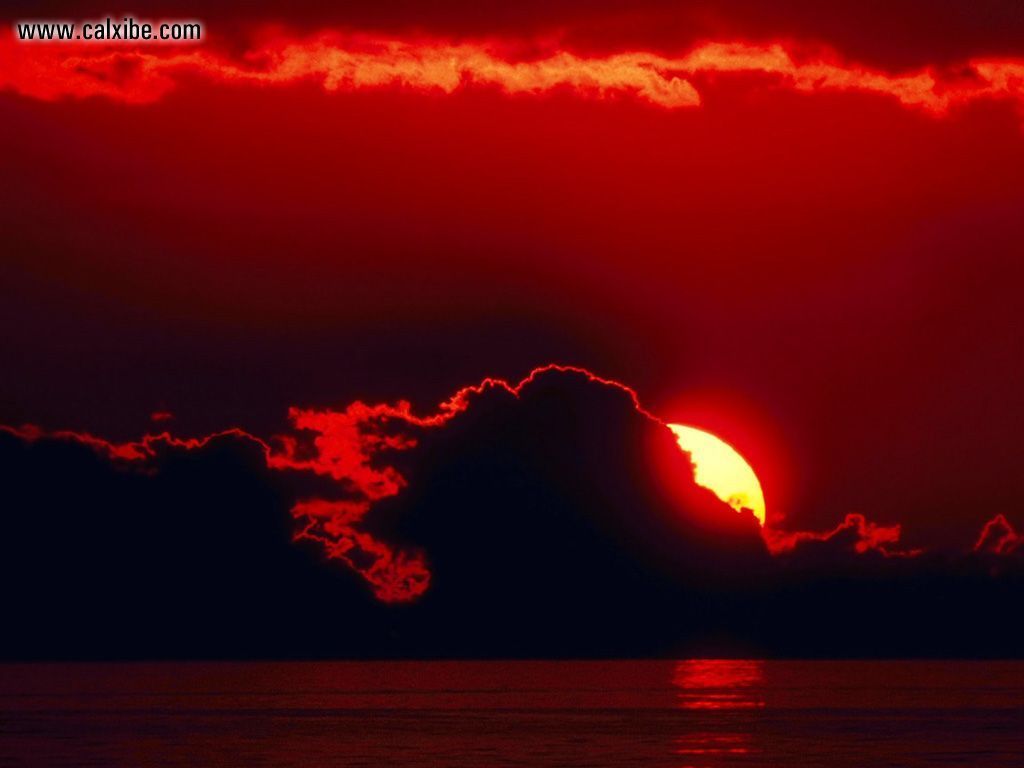 crimson wallpaper,sky,red,geological phenomenon,heat,horizon (#846765 ...