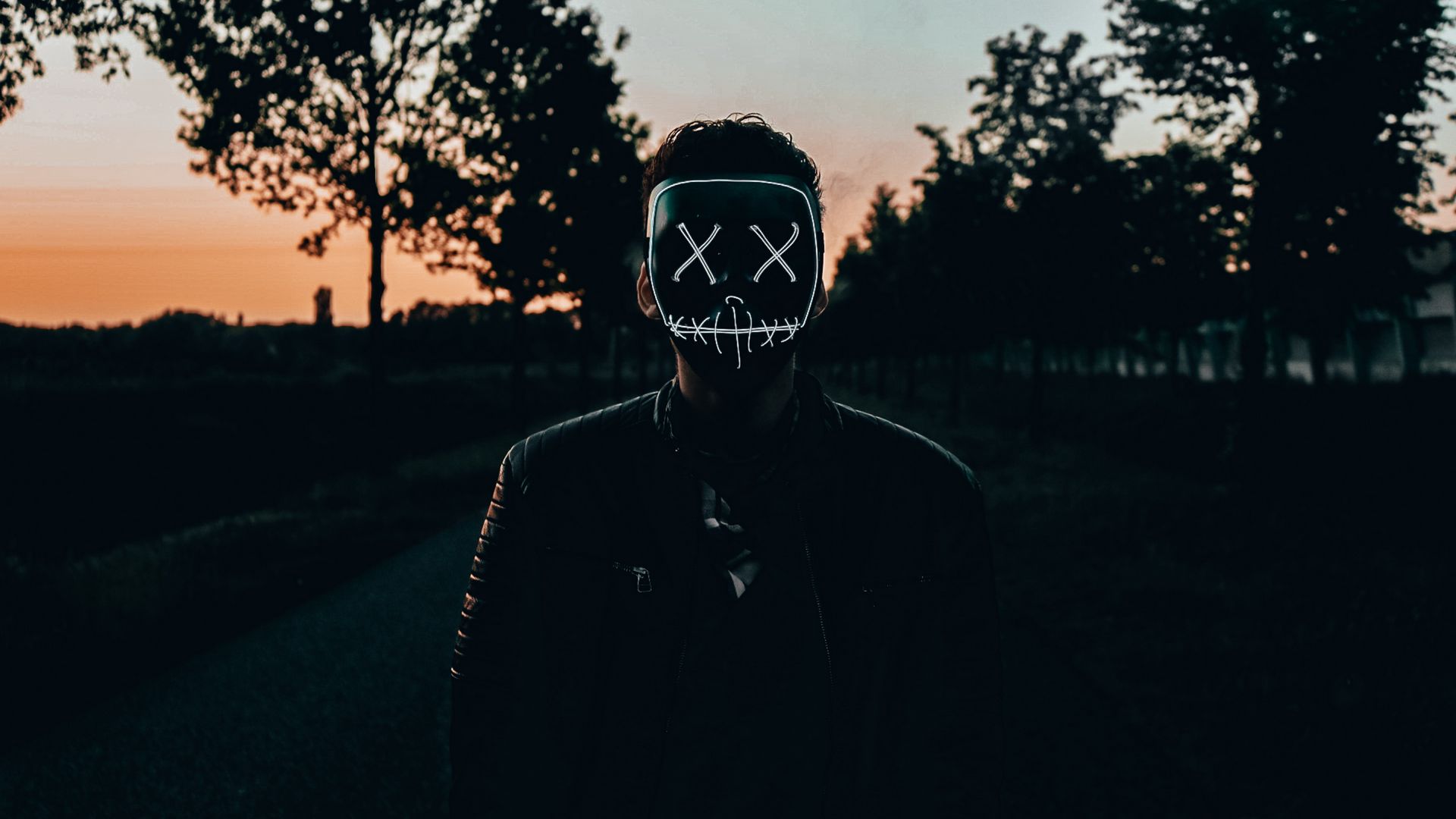 anonymous wallpaper 1920x1080,sky,personal protective equipment,tree ...