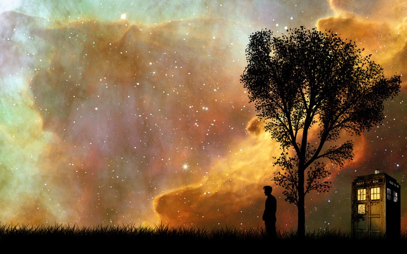 doctor who desktop wallpaper,sky,nature,atmospheric phenomenon,tree ...