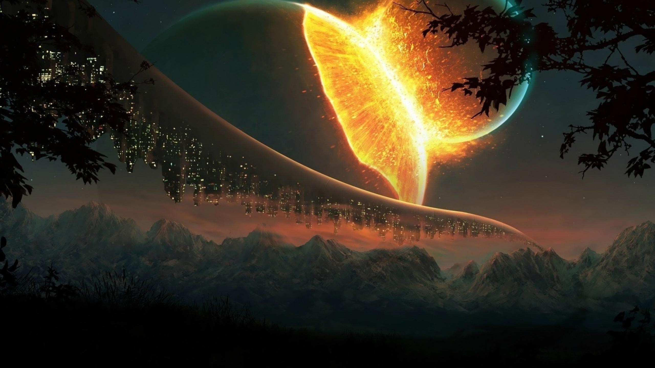 Planets Crashing- WallpaperUse