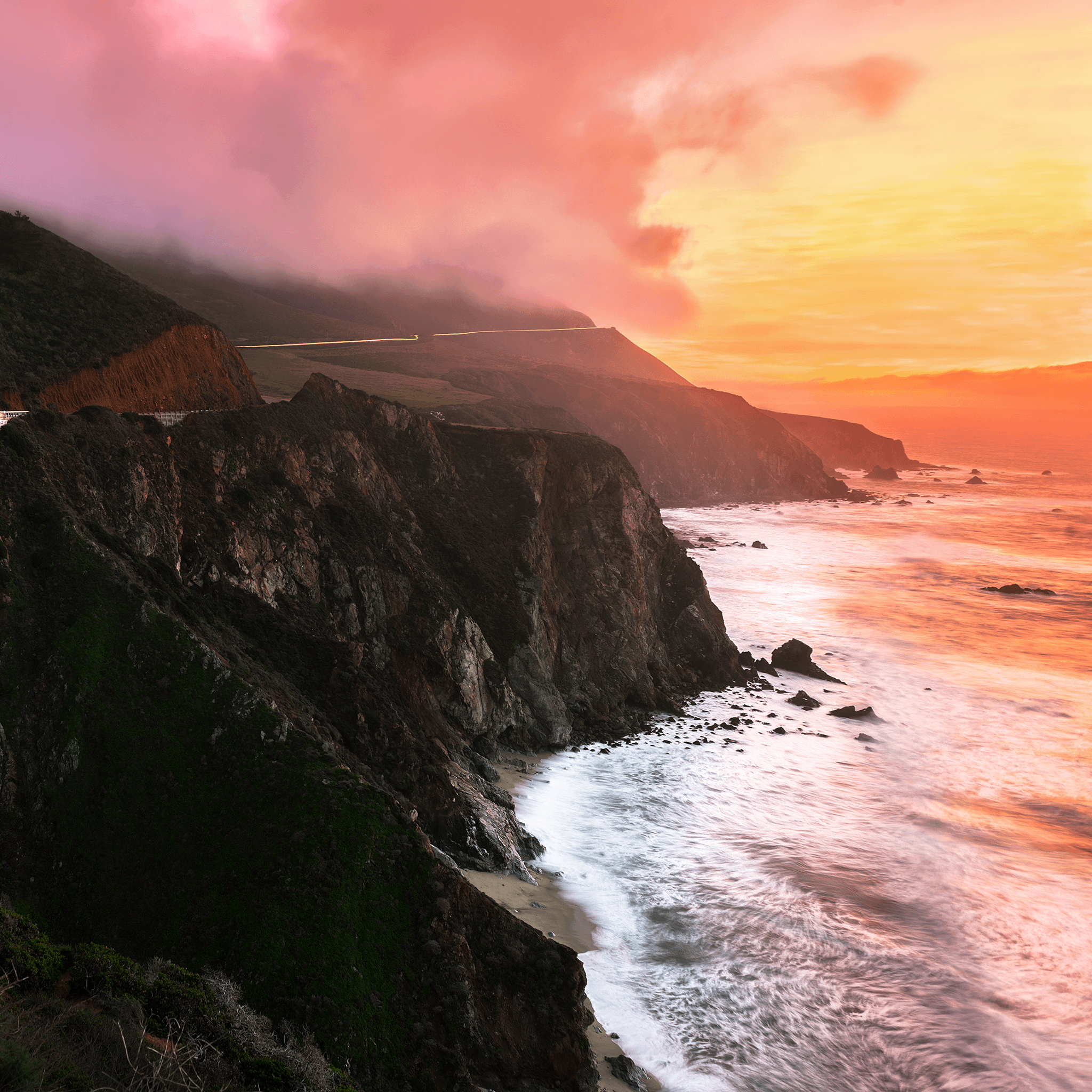 pretty wallpapers for ipad,nature,natural landscape,coast,cliff,sky ...