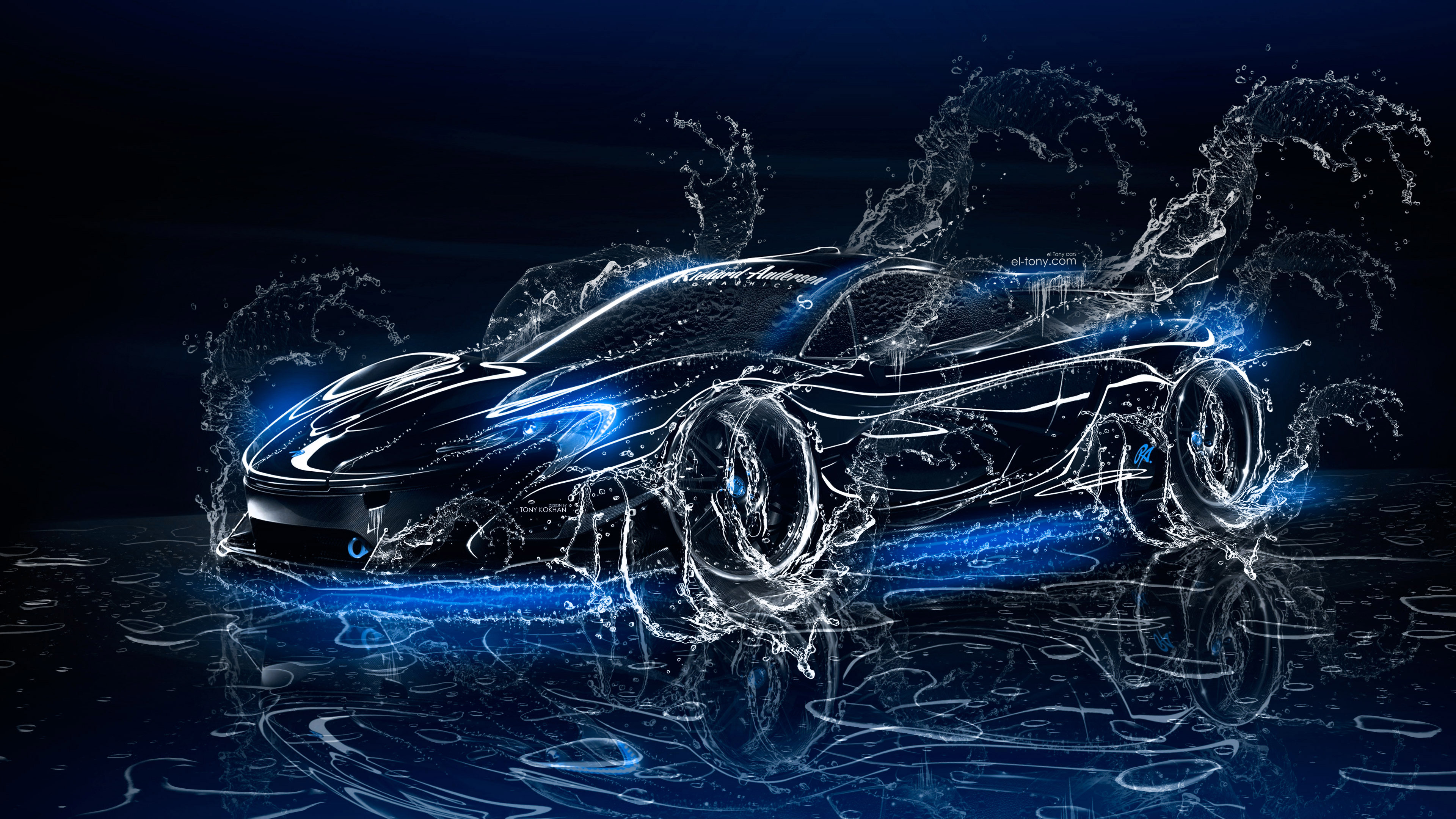 water splash wallpaper,blue,car,vehicle,electric blue,automotive design ...