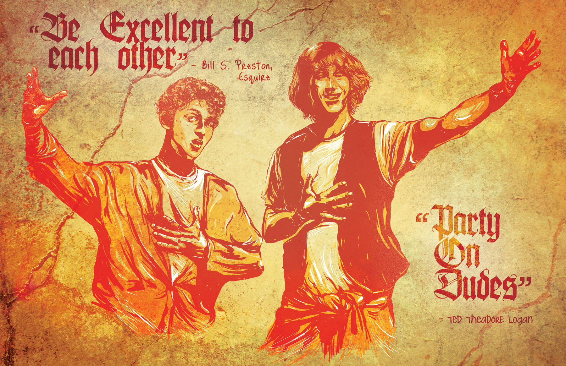 Hd Wallpaper - Bill And Ted Be Excellent To Each Other- WallpaperUse