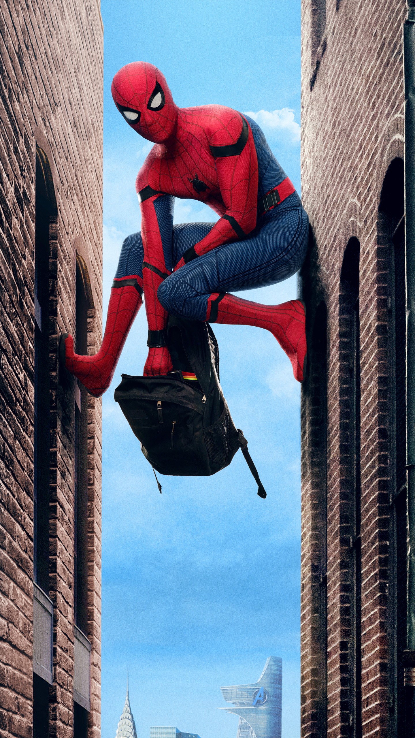 spiderman homecoming wallpaper,spider man,abseiling,adventure,superhero ...