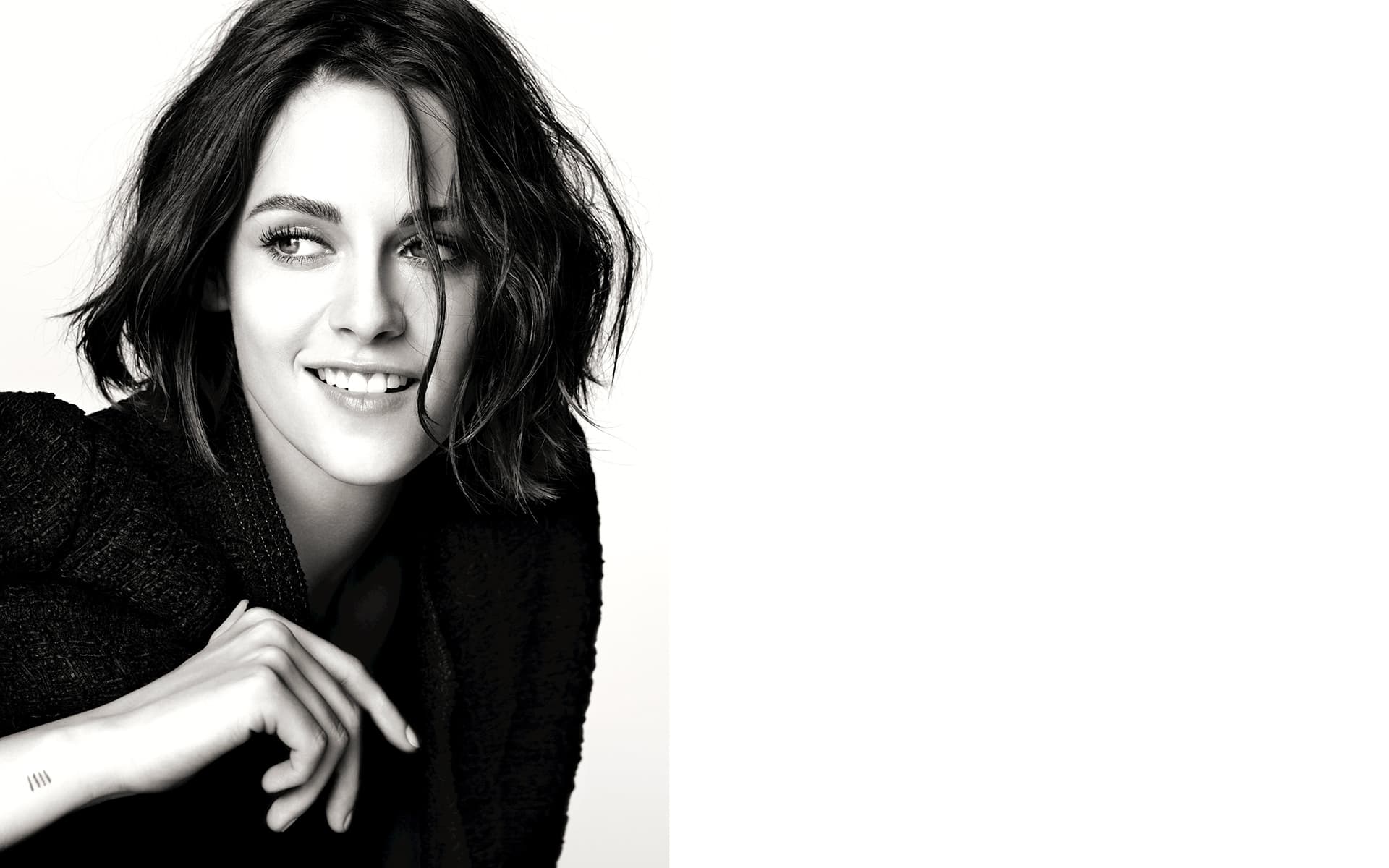 kristen stewart wallpaper,face,hair,black,facial expression,black and ...