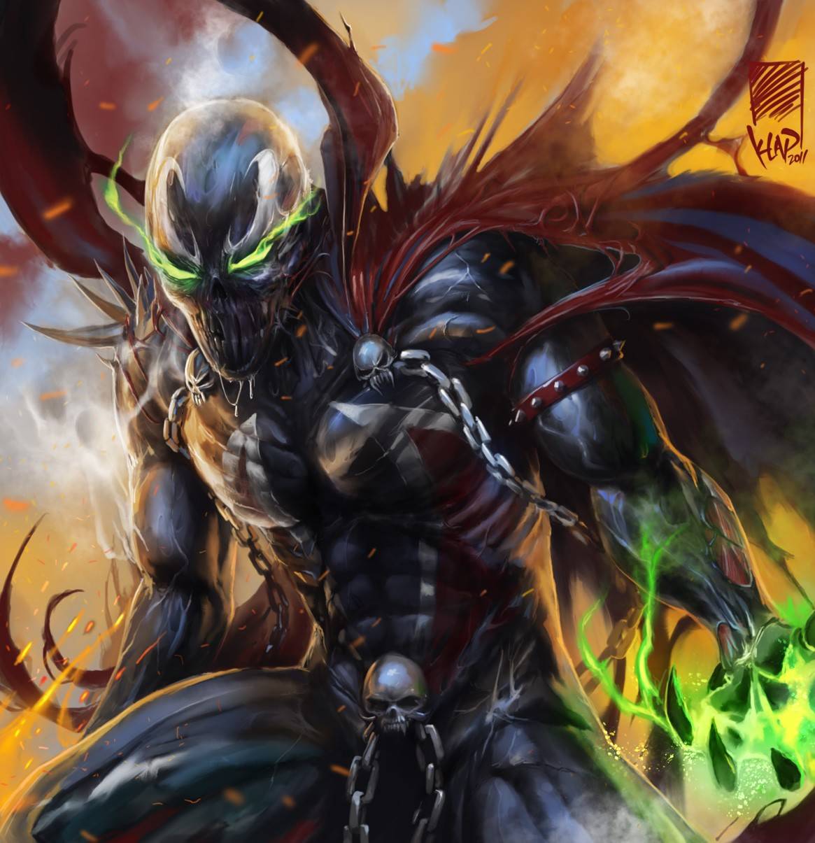 spawn wallpaper,fictional character,cg artwork,demon,warlord ...