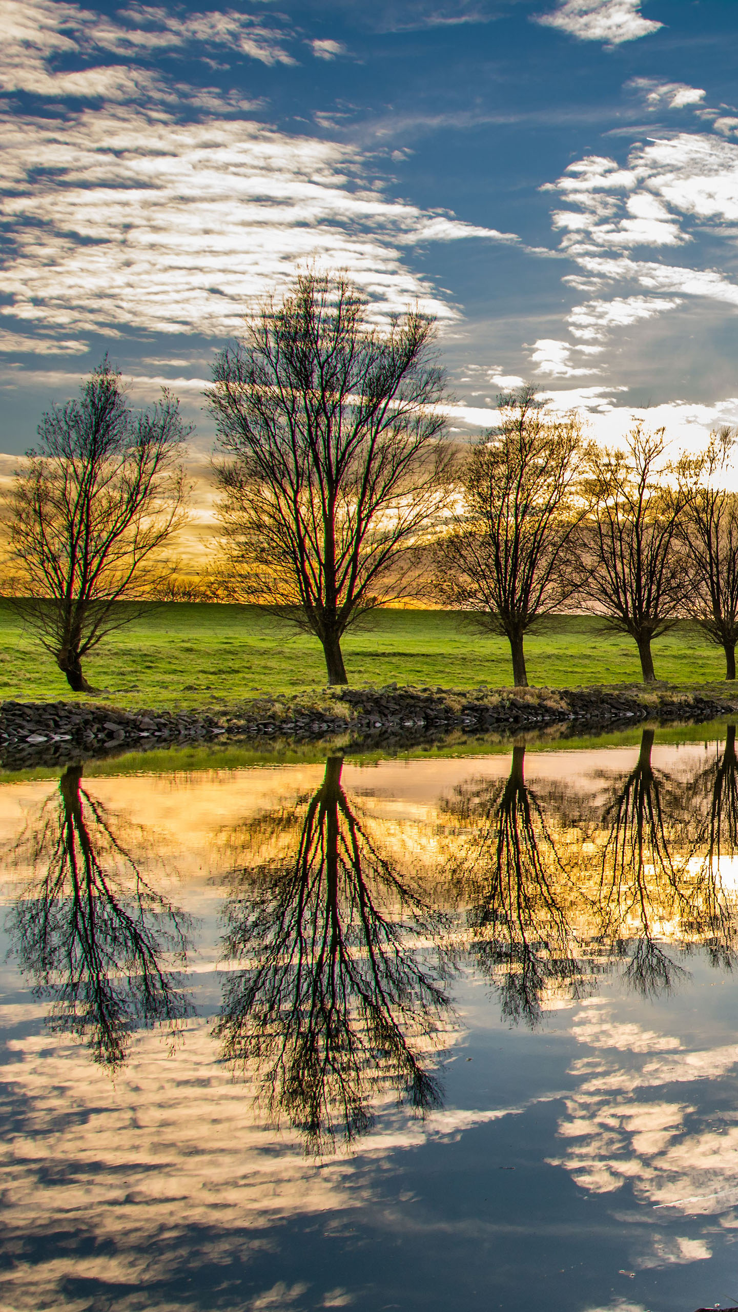 wallpaper s7 edge,reflection,natural landscape,nature,sky,water ...