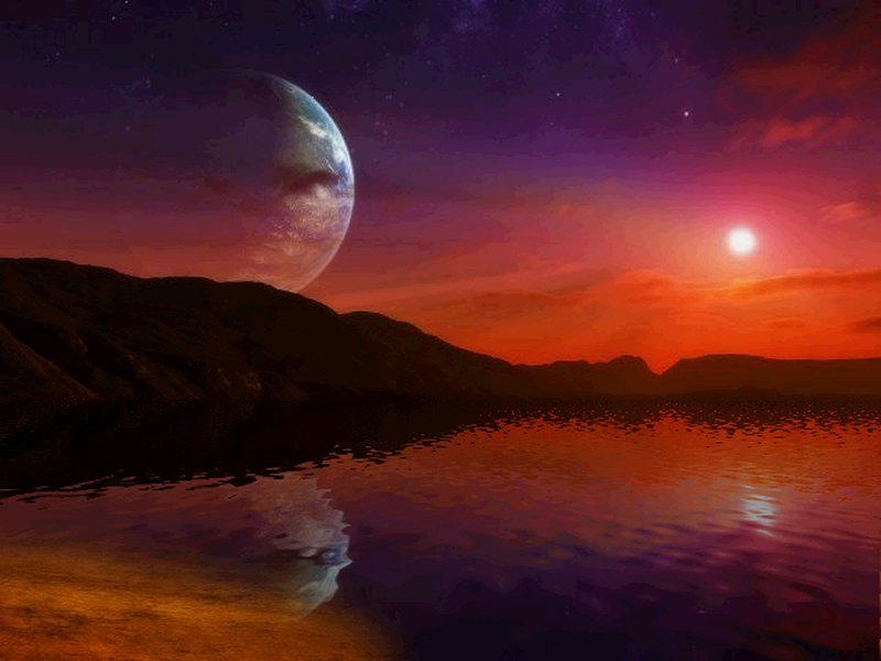 wallpaper scene,sky,nature,moon,natural landscape,light (#899864 ...