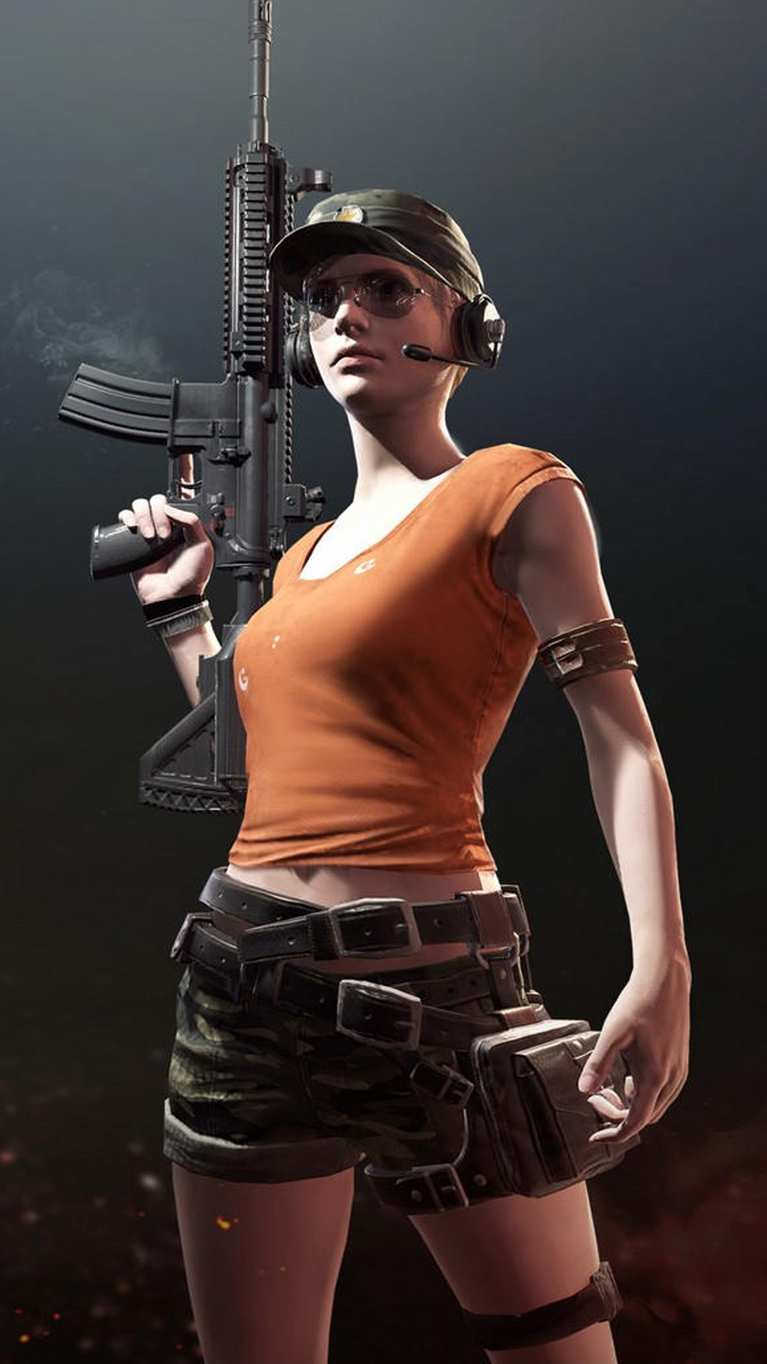 Pubg Female Player With Hat And Headphone Hd Mobile - Pubg Mobile ...