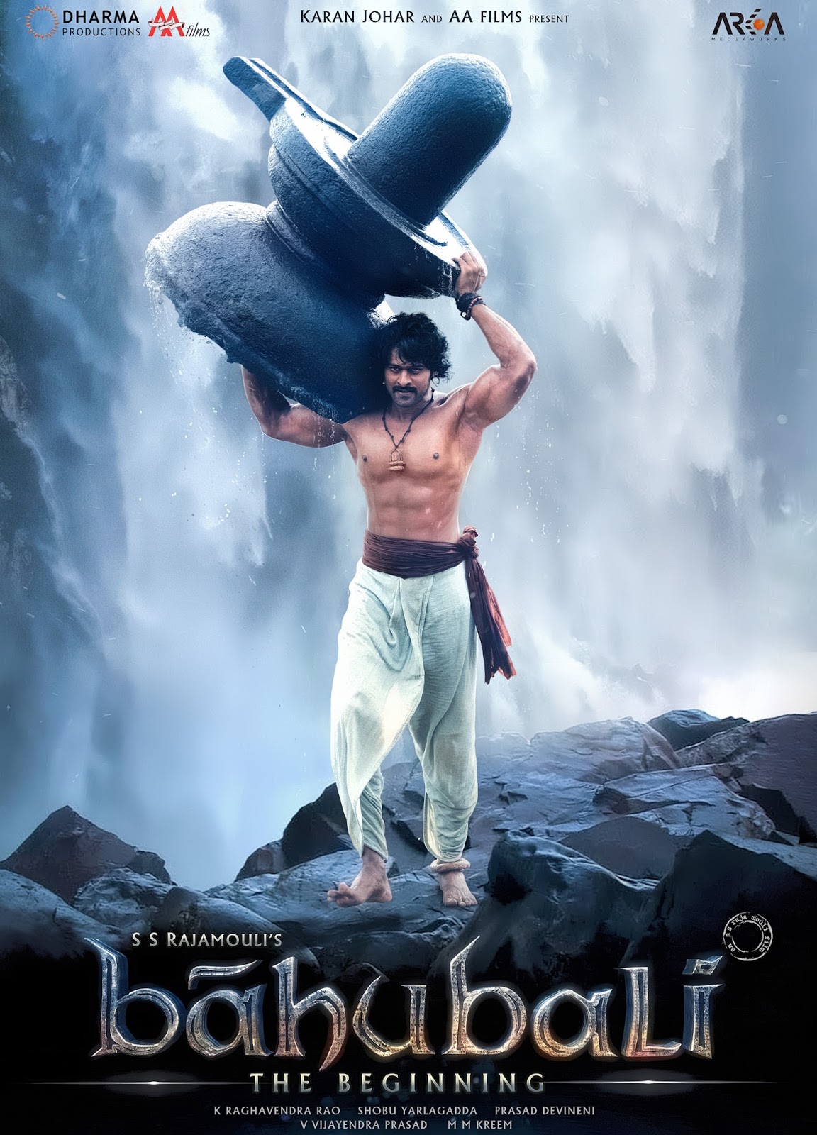 Bahubali Carrying Shiva Lingam- WallpaperUse