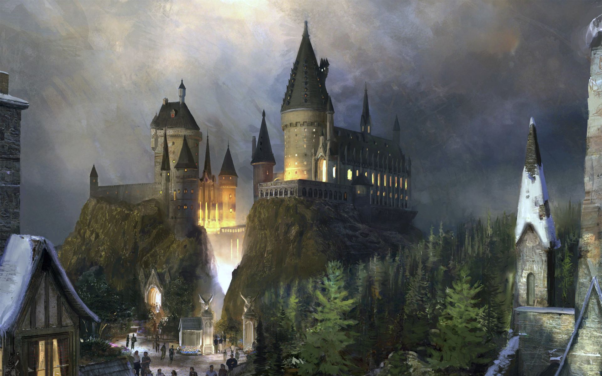 Harry Potter Desktop Wallpaper Hogwarts Harry Potter - Harry Potter ...