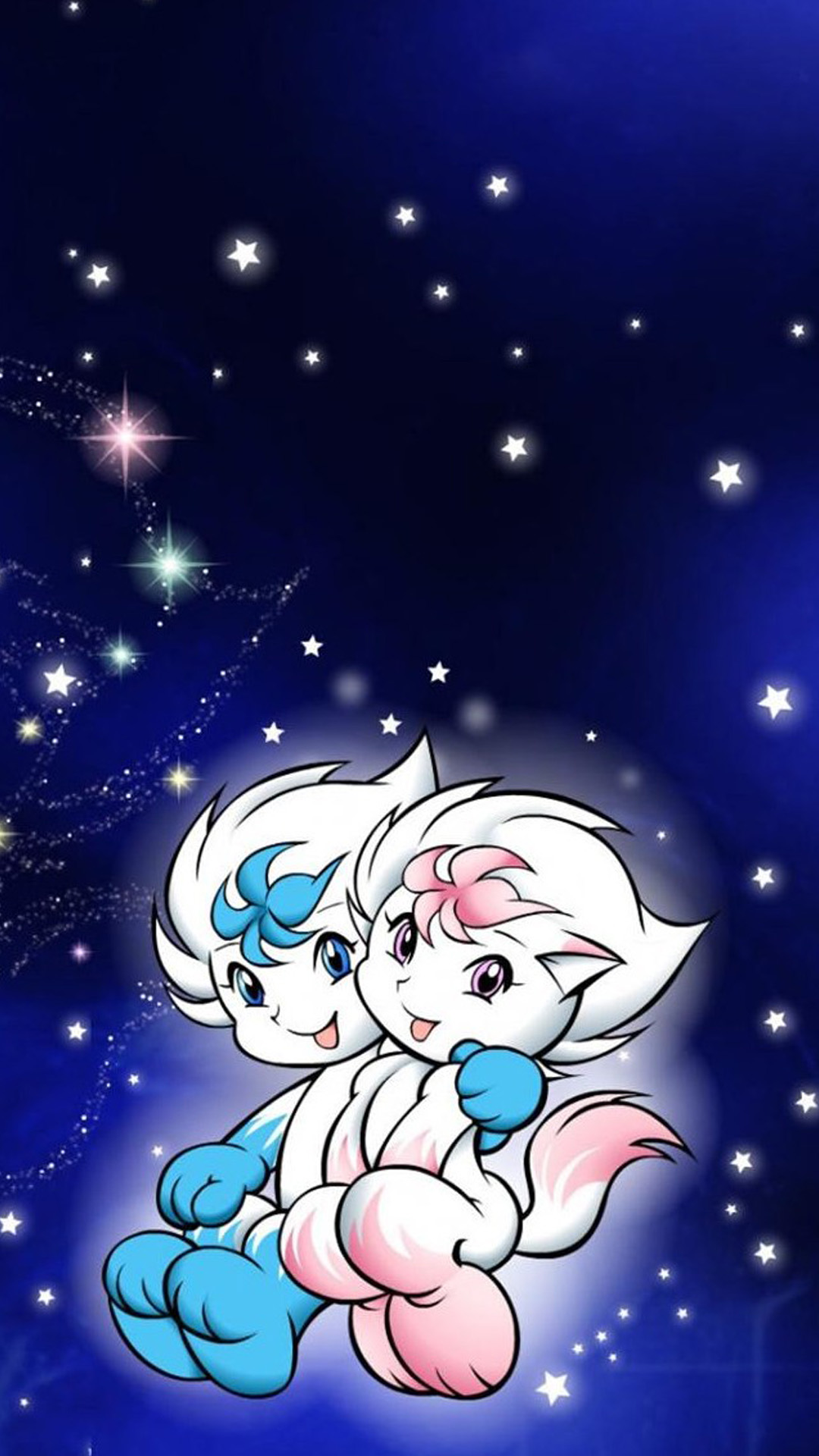 Cute 272 Android Wallpaper - Animation Couple- WallpaperUse