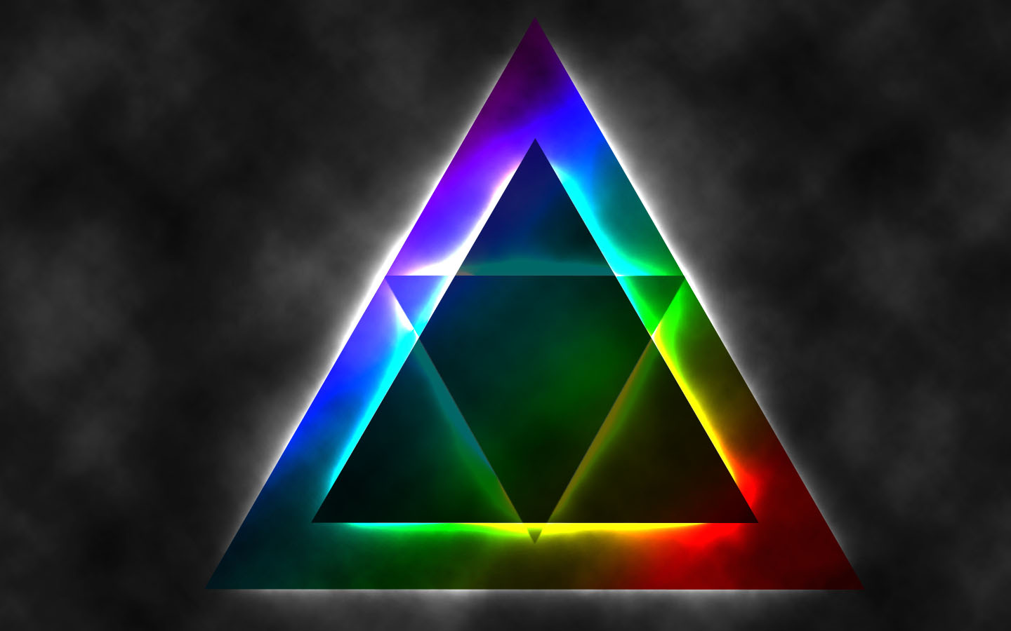 Trippy Trinity Triangle - Illuminati Triangle Cool- WallpaperUse