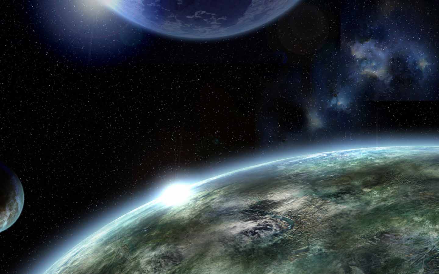 3d space wallpaper,outer space,atmosphere,planet,astronomical object ...