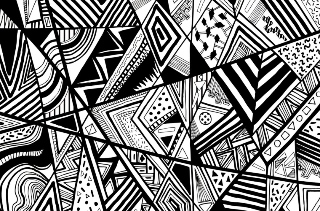 wallpaper hitam putih,pattern,black and white,line,monochrome,triangle ...