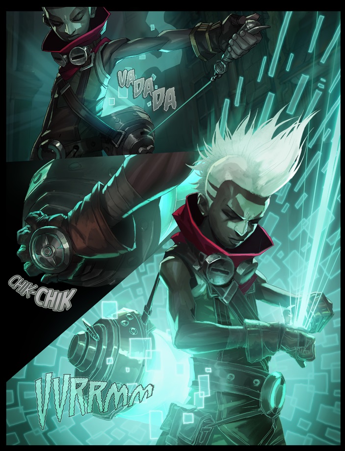 ekko wallpaper,fictional character,cg artwork,graphic design,action ...