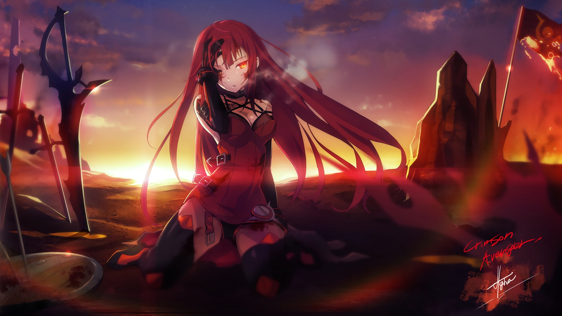 elsword wallpaper,cg artwork,anime,cartoon,sky,long hair (#960365 ...