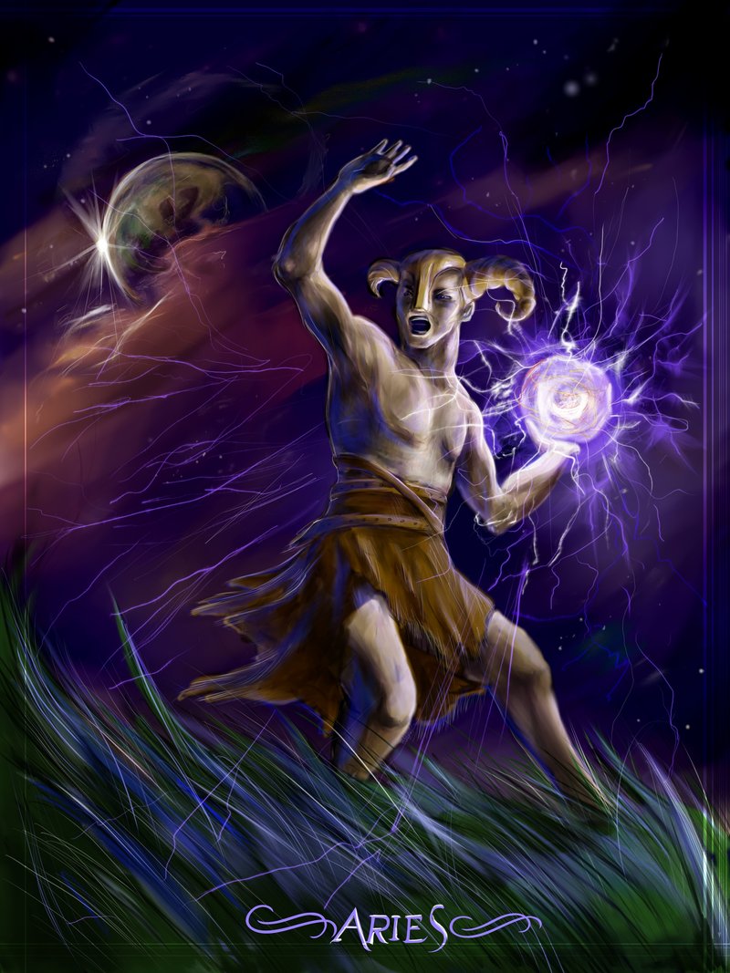 Aries Zodiac God- WallpaperUse